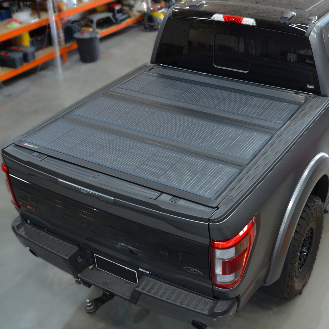 Semi-Flexible Solar Panel - Ford F-150 BAKFlip MX4 Hard Folding Tonnea ...