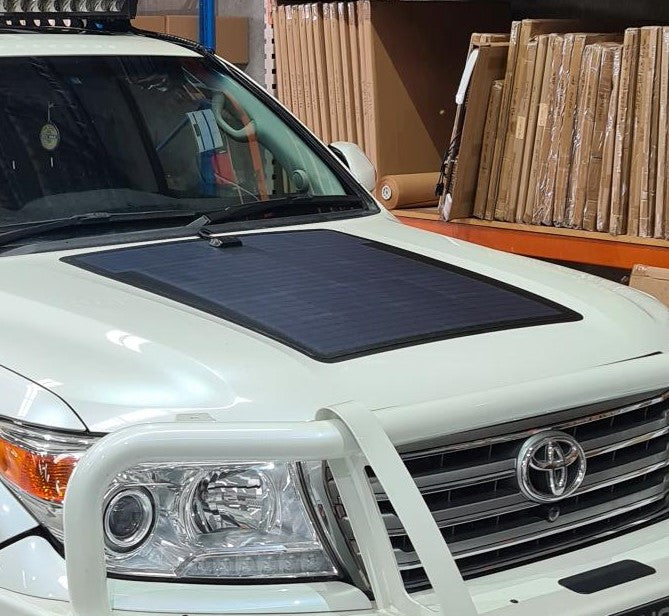 Bonnet Solar Panel - Toyota Landcruiser 60 & 200 Series - 100-Watt ...
